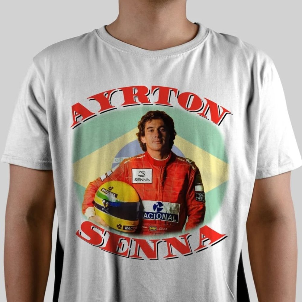 Ayrton Senna Lewis Hamilton Worn Style Formula One Ra… - Gem